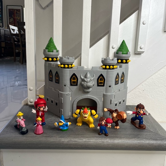 Toys | Nintendo Super Mario Brothers Bowser Castle And Figurines | Poshmark